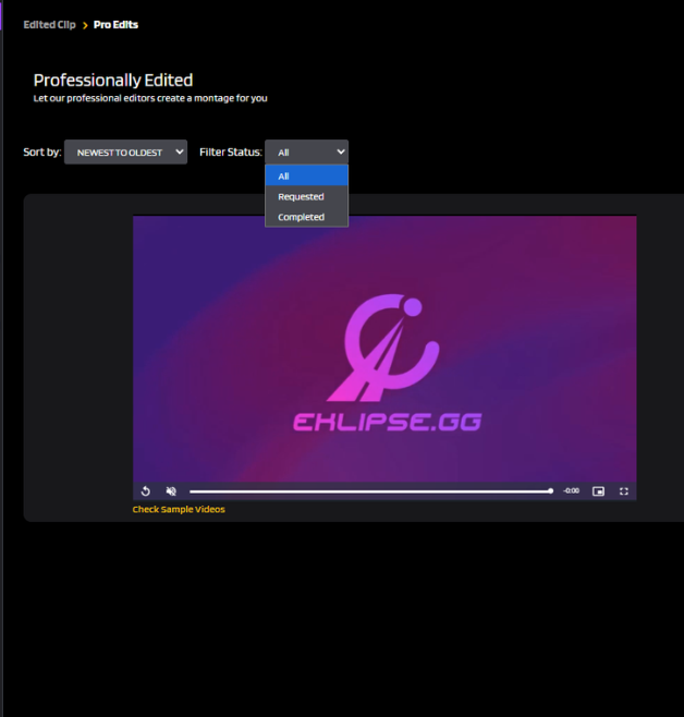 How to Check My Pro Edits Order Status on Eklipse