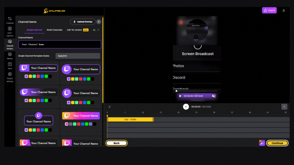 How to Add Stickers or Overlays - Eklipse